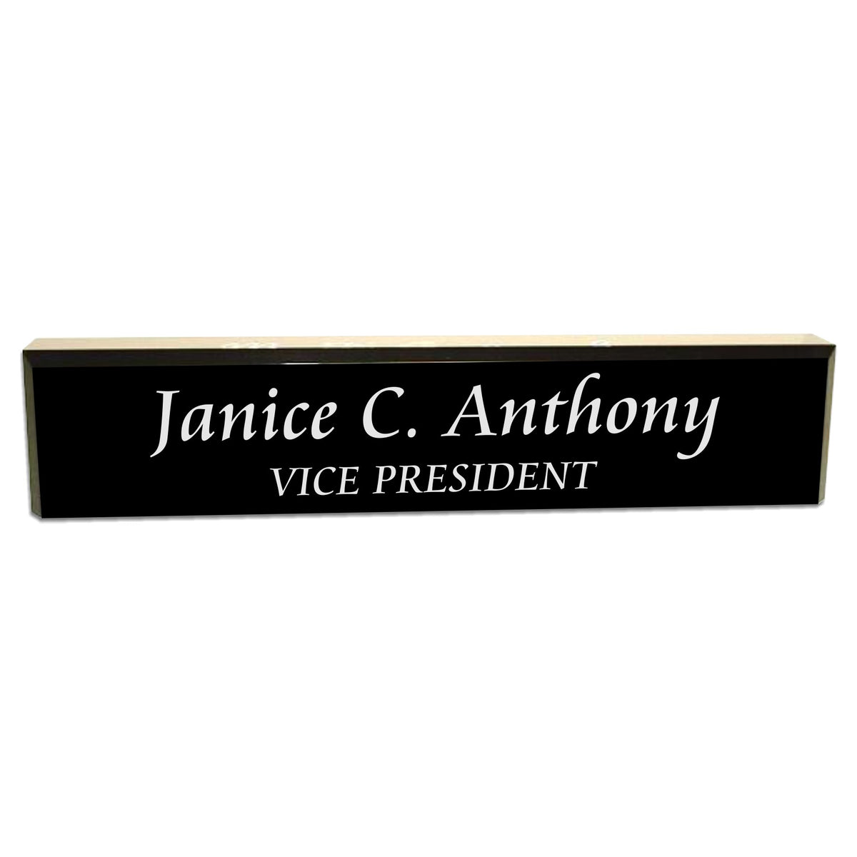 LA Trophies - 1" Thick Acrylic Name Bars | 3 FONTS | 2 COLORS ...