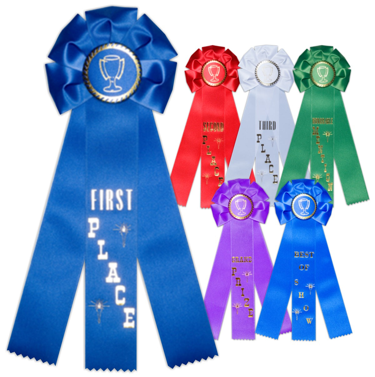 1st 2nd 3rd rosettes