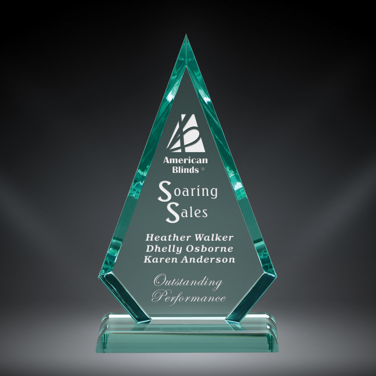 GreyStone Arrowhead Style Acrylic on smooth edge acrylic base | 2 COLO ...